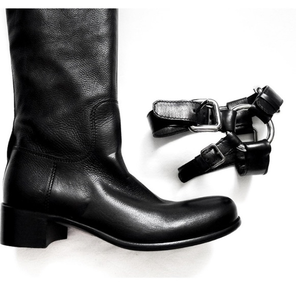 Miu Miu | Shoes | Prada Miu Miu Motorcycle Biker Removable Harness ...